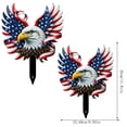 2Pcs Patriotic Eagle Metal Plate, Art Decorative Iron Sign for Living ...