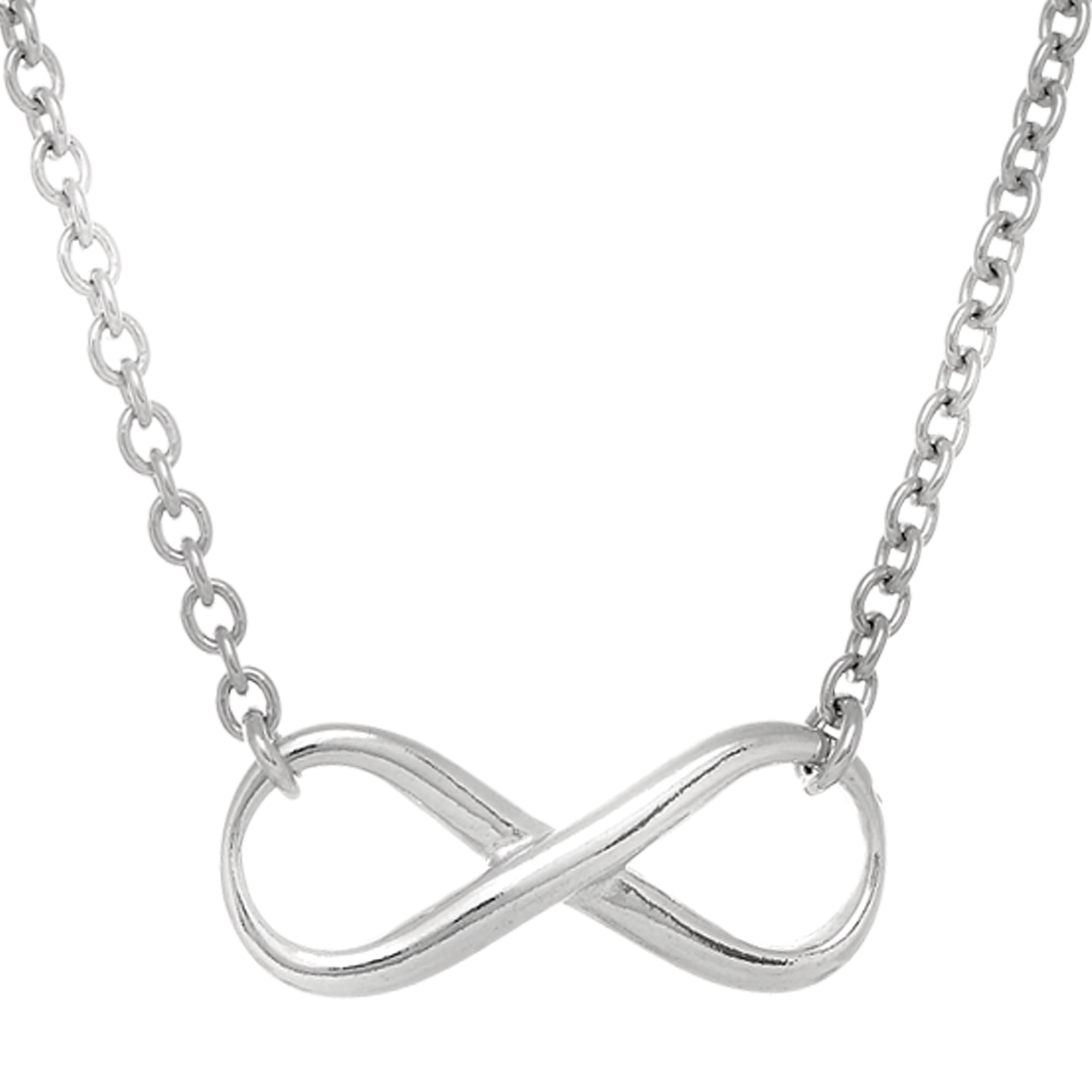 Infinity Sign Link Necklace In Sterling Silver, 18 - Walmart.com