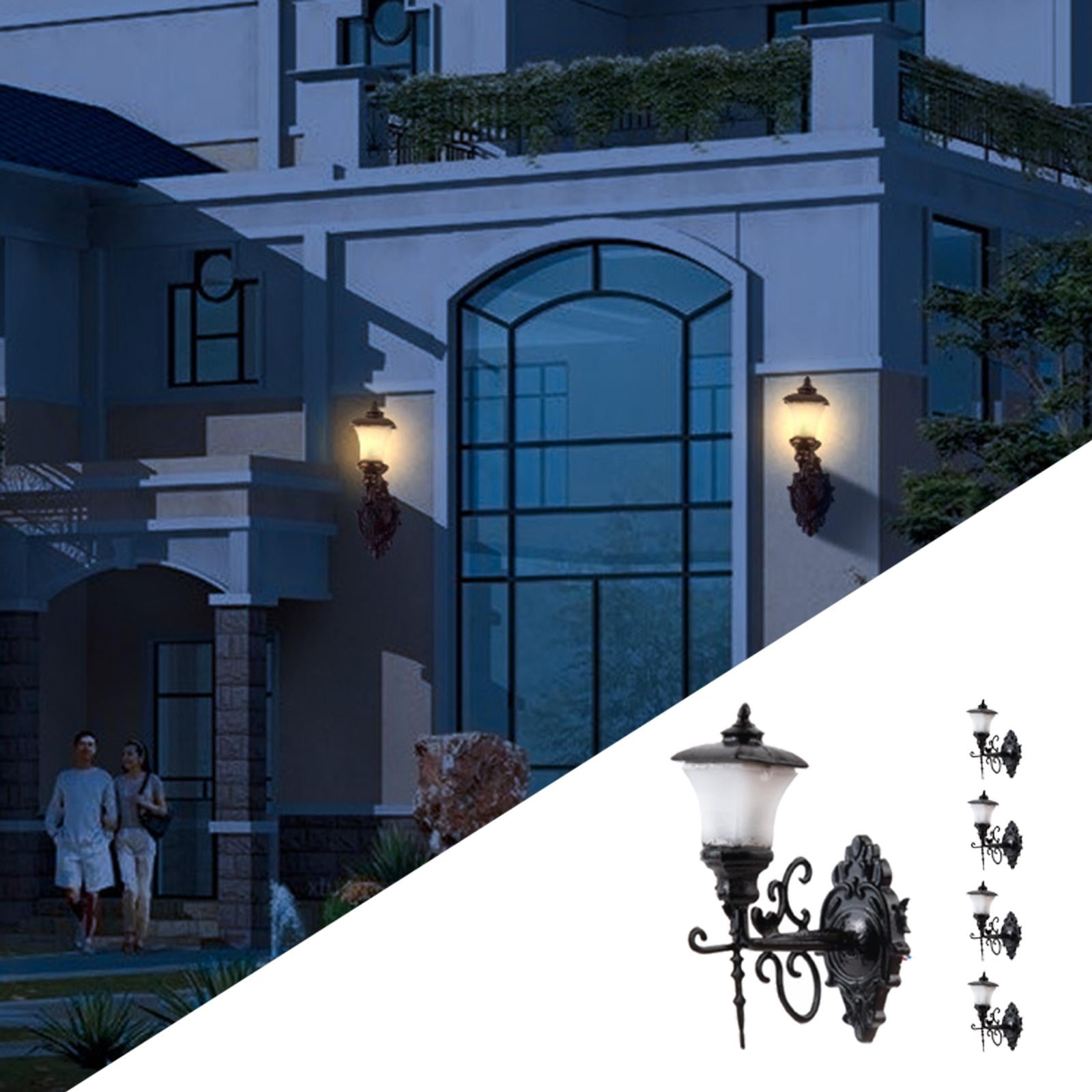 5 Pack of 1:87 3V Wall Lights Model Miniature Garden Street LEDs Table ...