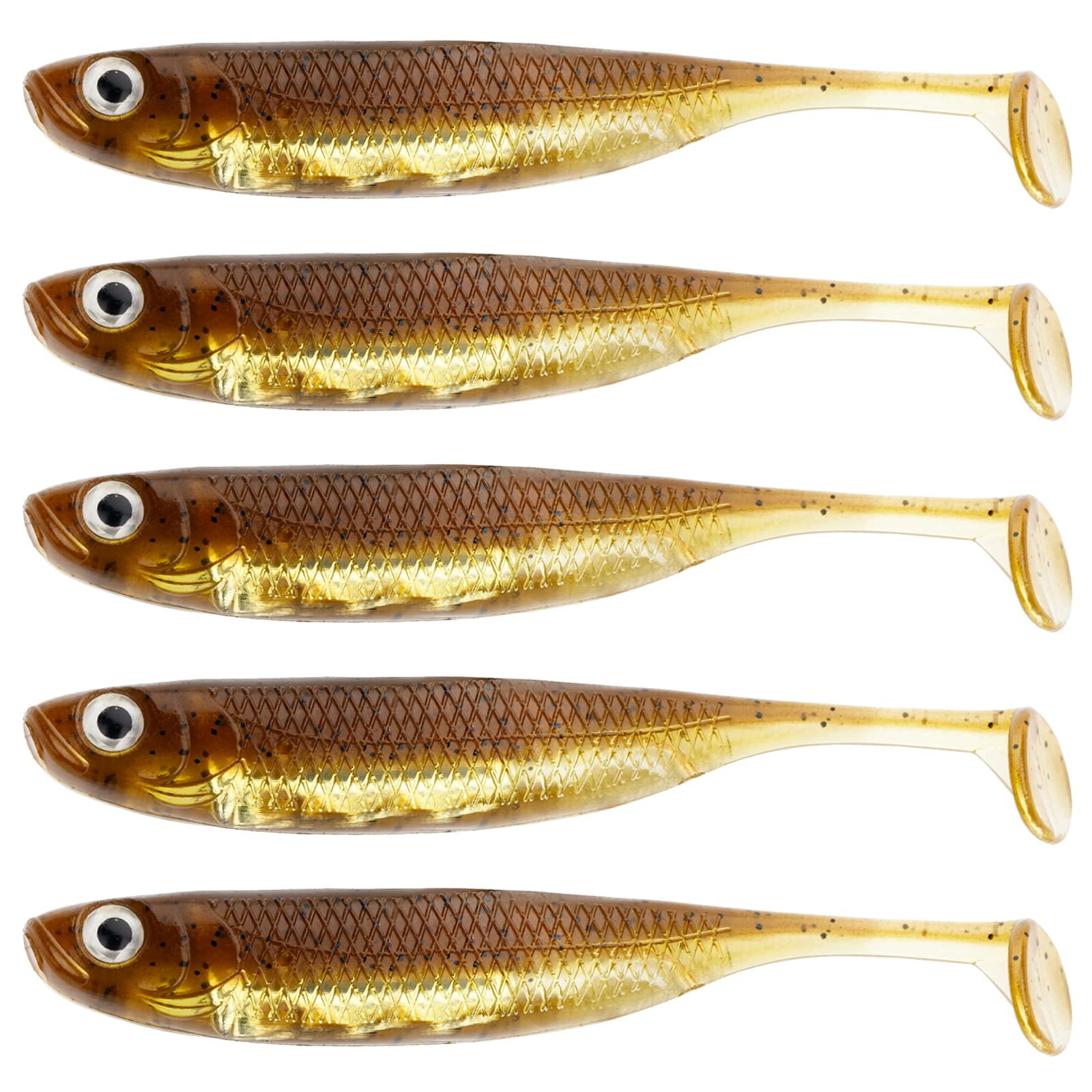 Soft Plastic Swimbait Paddle Tail Shad Lure Soft Bass Shad Bait Shad ...