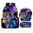 10 Styles Anime Warrior Print 3-Piece Backpack Set, Casual Daypack with ...