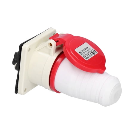 Industrial Plug Socket, 3 Phase Mount 380V-415V 16A Insulation 4 Pin ...