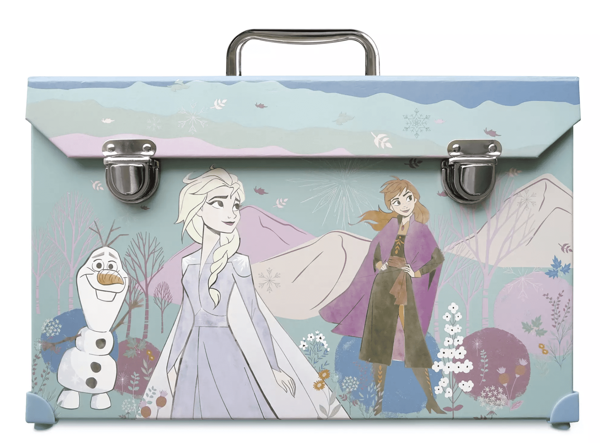 Disney Frozen Deluxe Art Kit Anna Elsa Olaf Watercolor Markers Paint ...