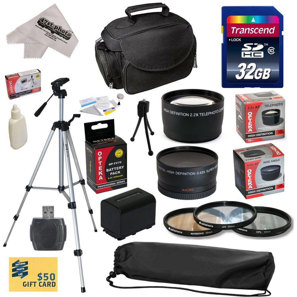 Ultimate Accessory Kit for Sony CX740, CX760, CX760V Camcorder with ...