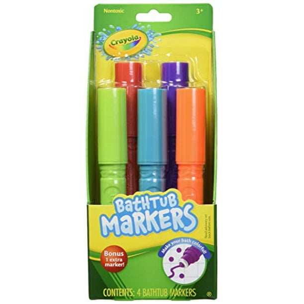 Crayola Bathtub Markers, Assorted Colors 5 each - Walmart.com