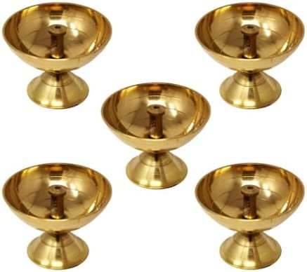 Brass Round Design Akhand Diya | Durable Oil Lamp/Diya/Deep/Deepak ...