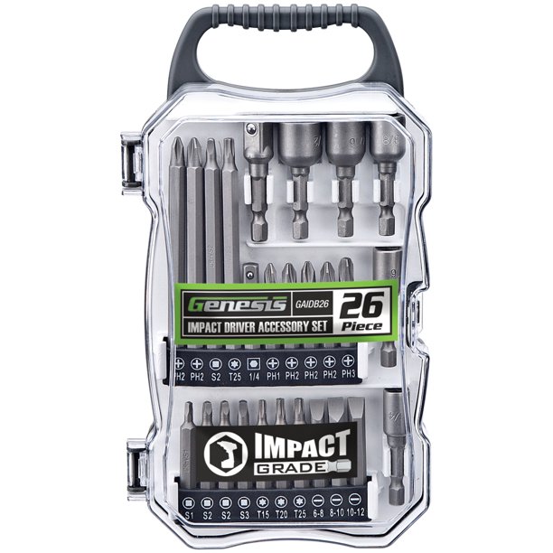 Genesis Gaidb26 26-piece Impact Driver Accessory Set - Walmart.com