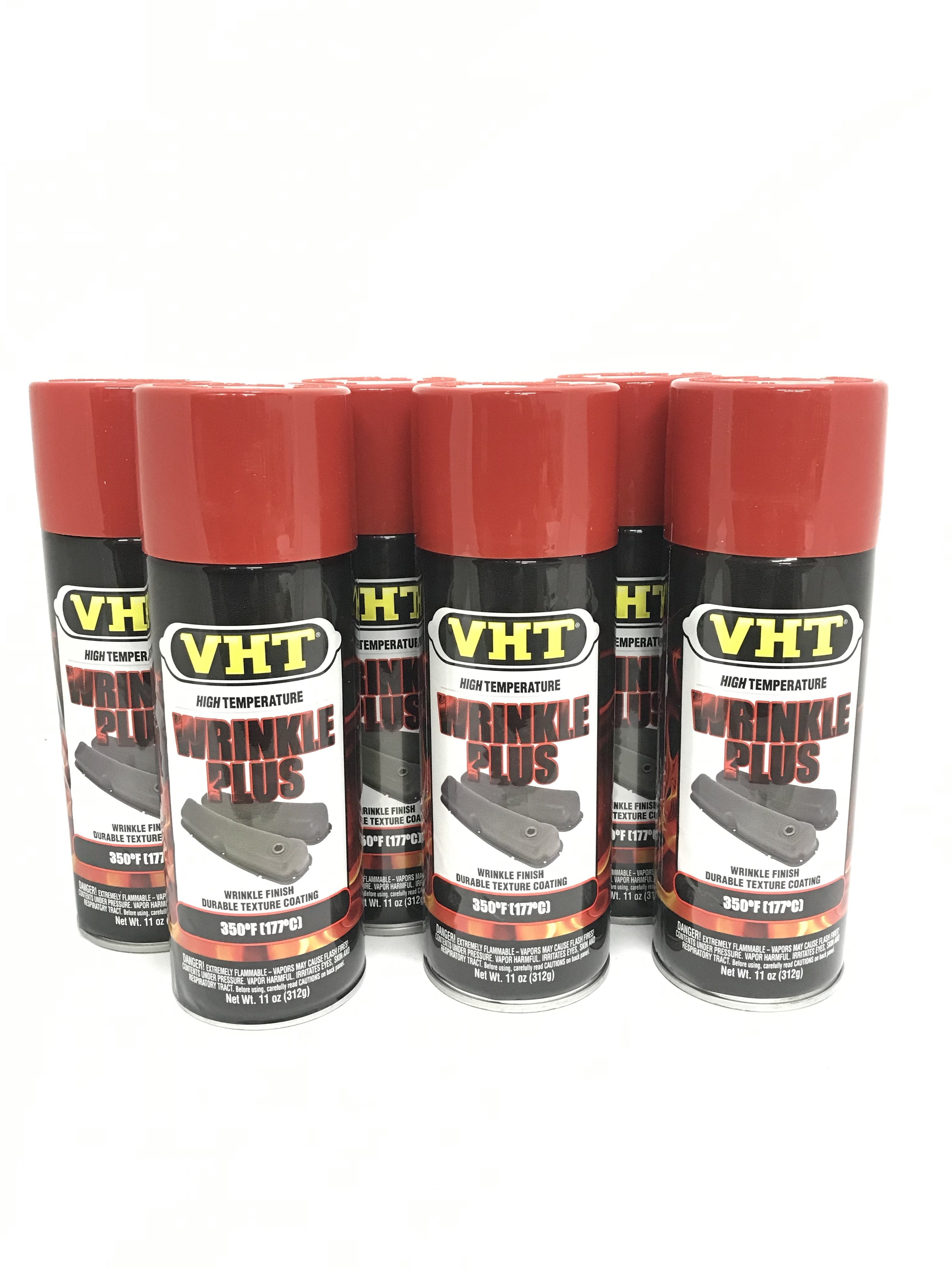 VHT SP204-6 PACK RED High Temperature Wrinkle Finish Durable Texture ...