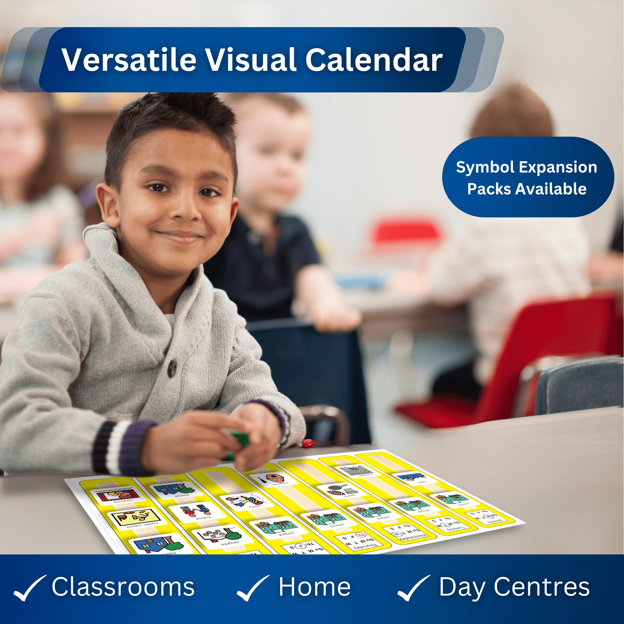 Autism Planner Visual Day Planner Wall Chart With PECS Symbols - ADHD ...