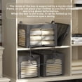 5 Pack Clothes Storage Bins - Storage Organizer Bin with Metal Frame ...