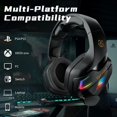 Tatybo Gaming Headset With Mic For Pc Ps4 Ps5 Xbox One Series X S