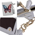 Casual Women Zipper Wallet Geometric Pattern Wallet Purse Practical PU ...