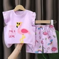Cathalem Girls Comfortable Breathable Set Cute Cartoon Printed Flying ...