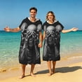 Death Skulls Gothic Skull Adult Hooded Beach Towel Changing Robe, Surf ...