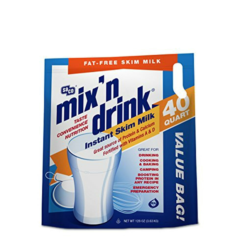 SACO Foods Saco Mix 'n Drink Instant Nonfat Dry Milk, 8 lb - Walmart ...