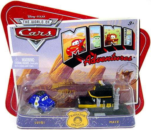 Disney Cars Mini Adventures Luigi & Mack Plastic Car, 2 Pack - Walmart.com