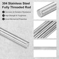 CERPXFF-5-Pack Fully Threaded Rod, M6x400mm 304 Stainless Steel Right ...