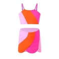 CPNG Girls' 2-Piece Color-Block Swimsuit Set – Adjustable Double-Strap ...