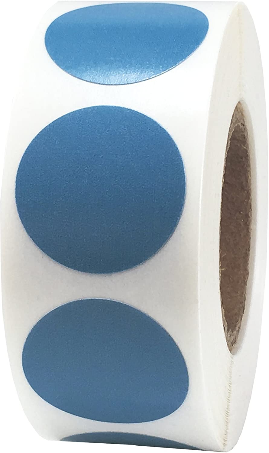 Steel Blue Color Coding Labels for Organizing Inventory 0.75 Inch Round ...