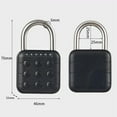 KAJOVE Padlock Waterproof Button Cabinet Lock Gym Wardrobe Door ...