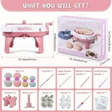 Ycxydr SENTRO 48 Needles Knitting Machine, Row Counter, DIY Scarf, Hat ...