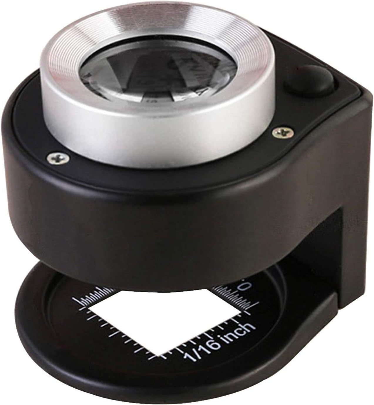 Lupa de 30 aumentos con luz, lupa portátil de escritorio de metal ...