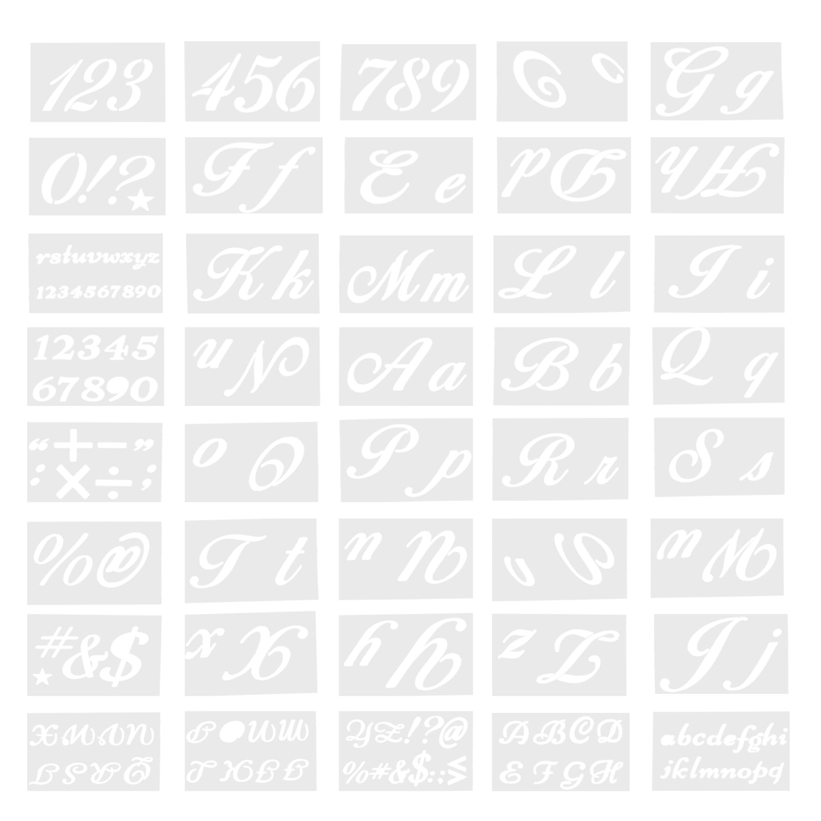 Alphabet Graffiti Stencils