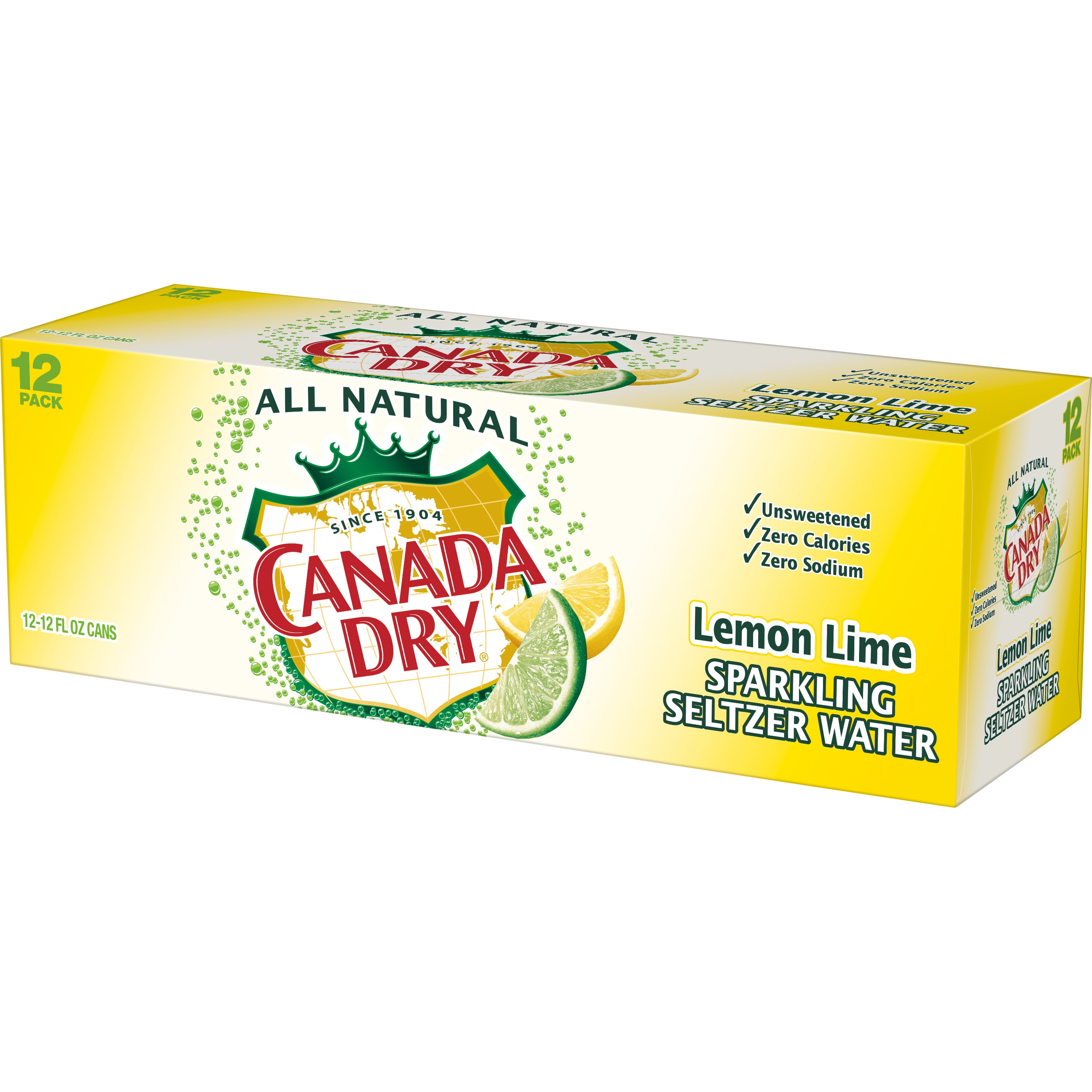 Buy Canada Dry Lemon Lime Sparkling Seltzer Water, 12 fl oz cans, 12 pack Online at Lowest Price ...