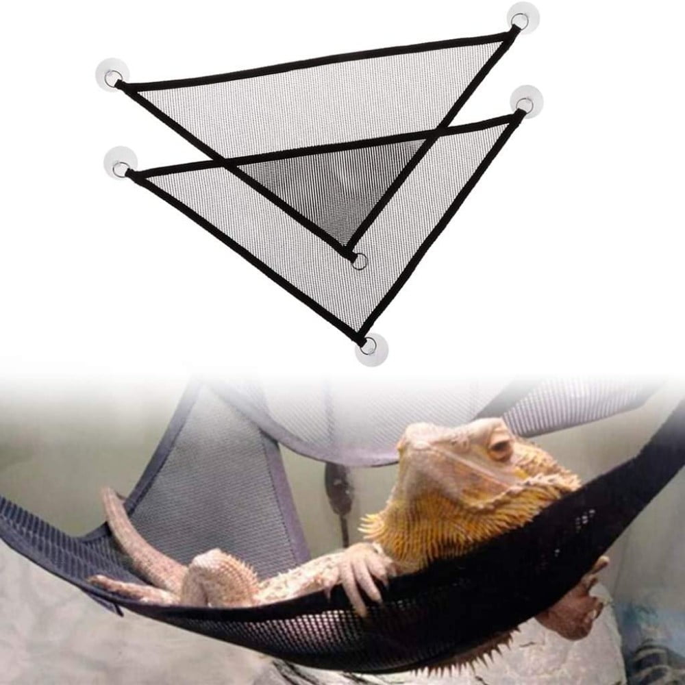 4PCS Mesh Hammock for Reptiles, Helps Geckos and Chameleons Regulate ...