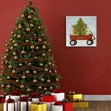 Dasher Christmas Wagon - Holiday Wall Decor x20 Canvas Print - Walmart.com
