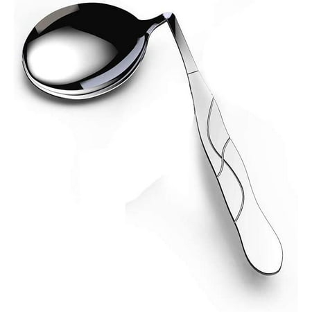 Adaptive Curved Utensils - Anti-Shake Angled Spoon for Elderly ...