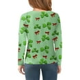 CCRFTGI St Patrick's Day Girls Long Sleeve Shirts Fashion Shamrocks ...