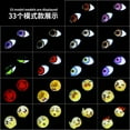 3" LED Dynamic Devil Eyes Light 33 Modes 12V Remote Control Headlight ...