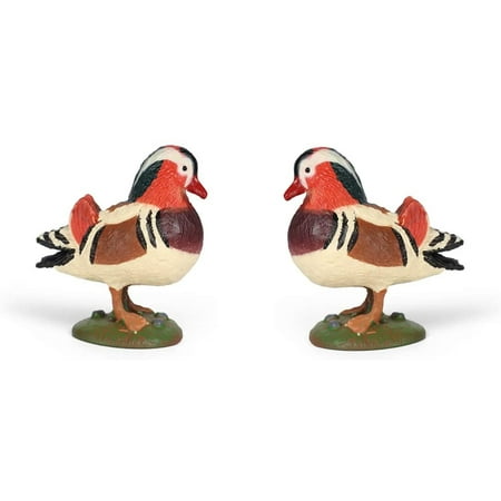 Mandarin Duck Figurine, Realistic Plastic Wild Mandarin Duck Figurine ...