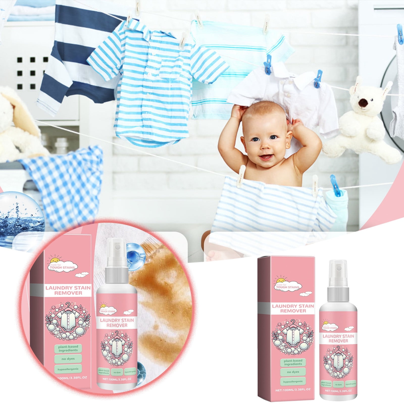 Click here for Hhsfeifuuu Baby Clothes Stain Remover - Powerful C... prices
