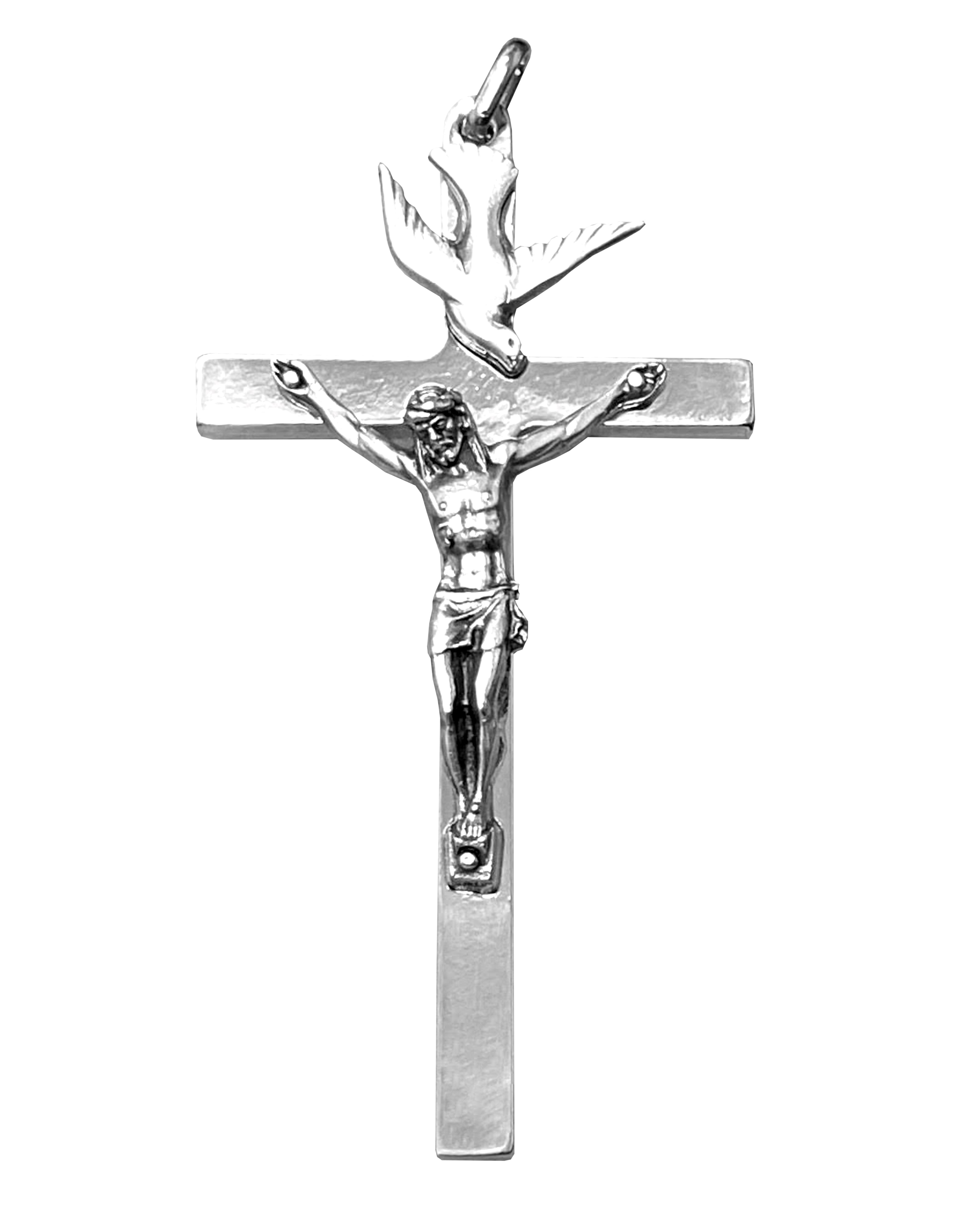 Gold and Silver Holy Spirit Crucifix 3.5" - Walmart.com