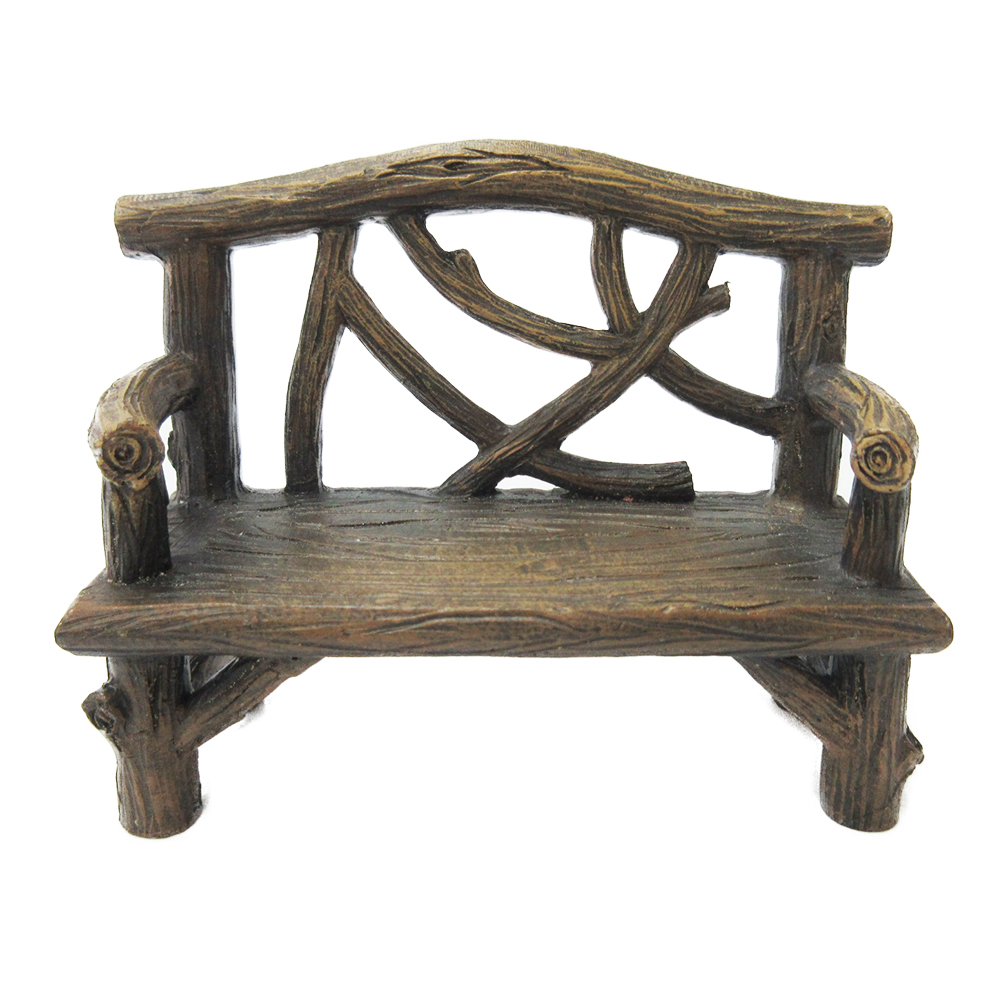 Pacific Giftware Enchanted Garden Tree Stump Bench Mini Fairy Garden ...