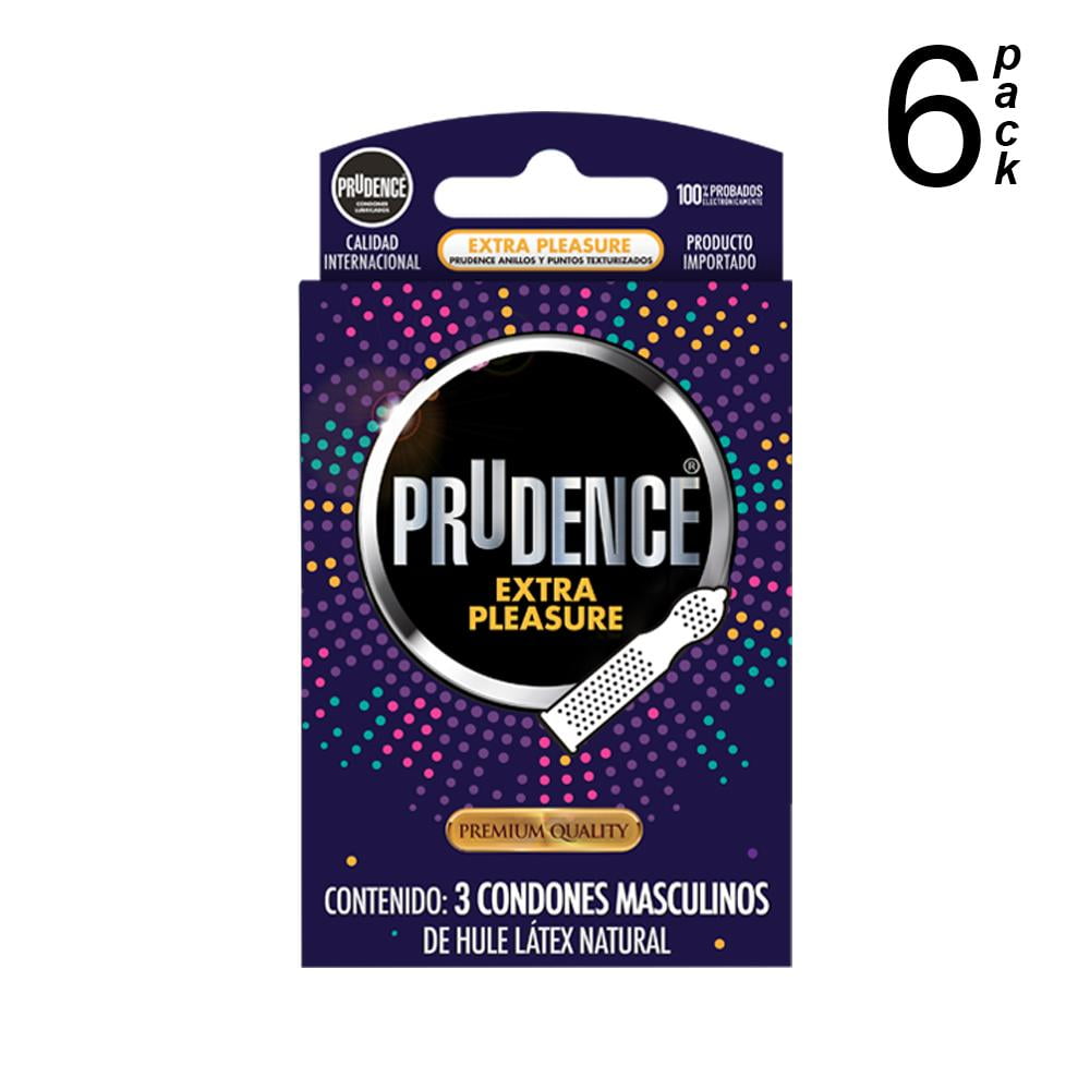 Condones Prudence Extra Placer 6 Pack - S005 Prudence Extra Placer ...