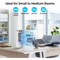 12-Inch Oscillating Desktop Tower Fan – Ultra-Slim Bladeless Design ...