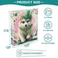 ALAZA Cute Wolf Hardcover 3 Ring Binder 1.5" D-Rings with Interior ...