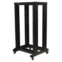 StarTech 12U Adjustable Depth Open Frame 4 Post Server Rack With ...