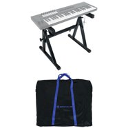 Rockville Z45W Z-Style 2-Tier Keyboard Stand+Wheels+Bag+Adjustable ...