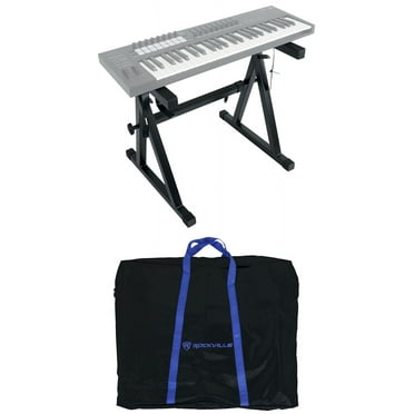 Rockville Z45W Z-Style 2-Tier Keyboard Stand+Wheels+Bag+Adjustable Height+Width - Walmart.com