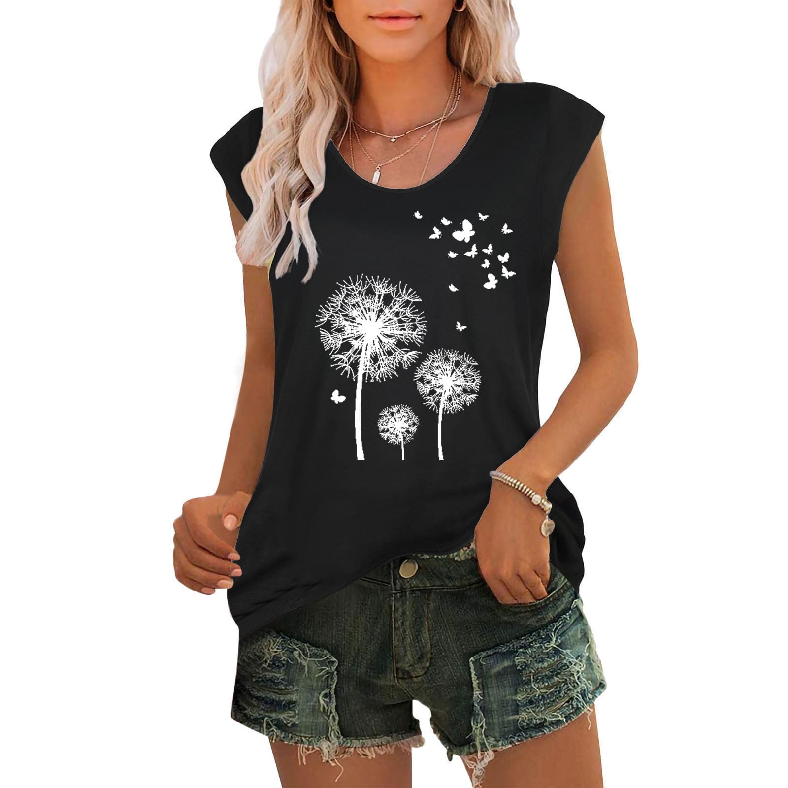 Click here for Unbranded Womens Cap Sleeve Tops Summer Tank Top C... prices
