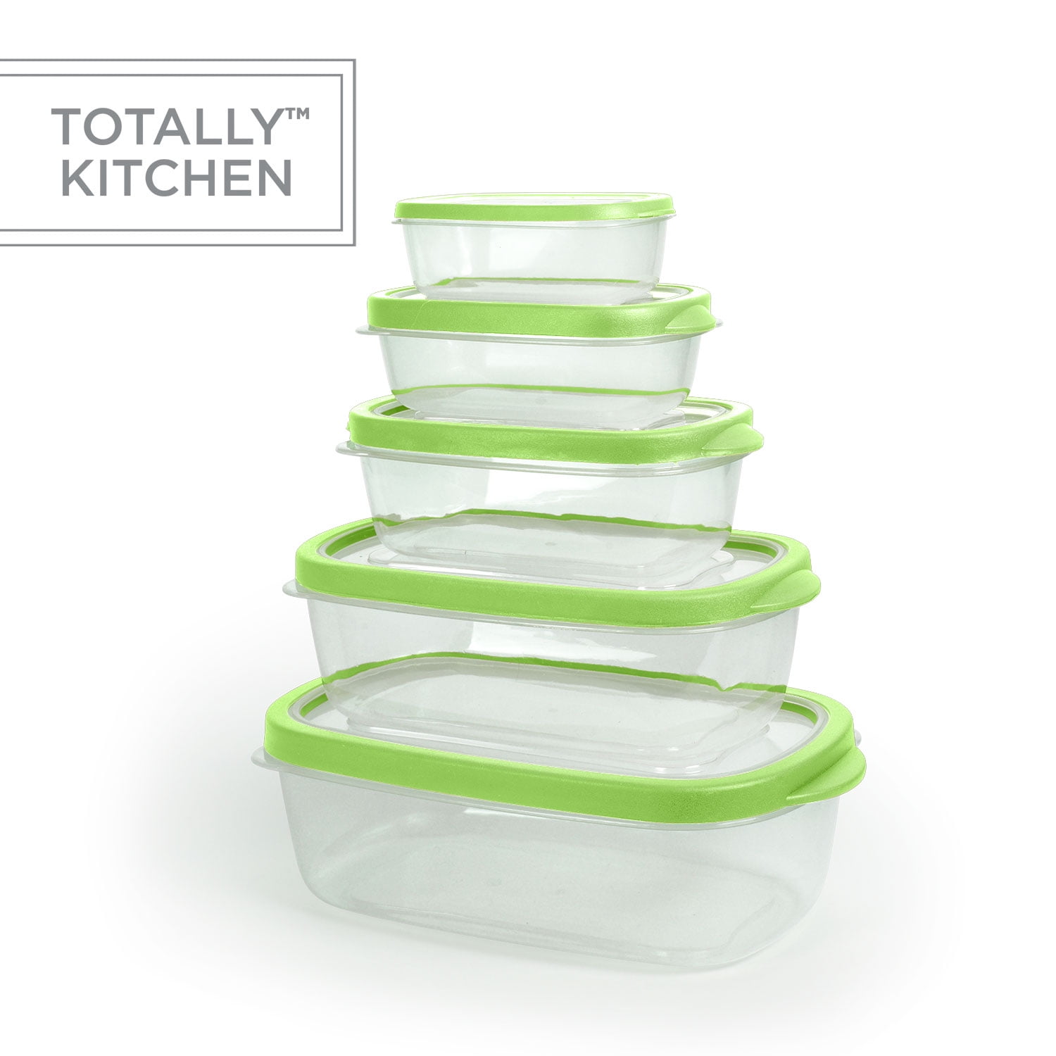 Totally Kitchen Rectangle Food Containers | Microwave Safe & BPA Free ...