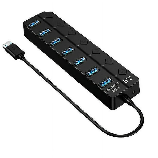 Hub USB Active 3.0, concentrador de datos USB de 7 puertos para carga y transferencia de datos ...