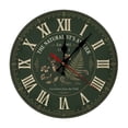 2D Flat Wall Clock Art Print, Silent Non Ticking Battery Operated ...