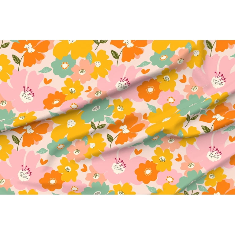 Vintage Bright Floral Print
