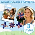 Patriotic American Flag Handheld Pinwheels 12 Pack 12 Inch 4 and 8 ...