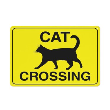 Cat Crossing Sign - Walmart.com